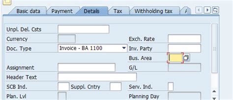 Defaulting Business Area Field In Miro Sap Community