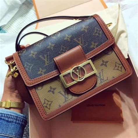 Authentic 2019 Louis Vuitton Lv Bag Monogram Dauphine Mini Reverse