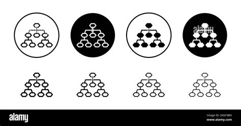 Hierarchical Order Icon Vector Logo Set Collection For Web App Ui Stock Vector Image And Art Alamy
