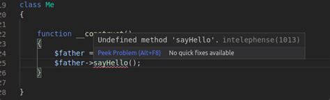 Undefined Method Intelephense No Quick Fixes Available Issue Bmewburn