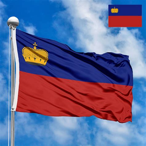 Flag Of Liechtenstein • Photo • Description 🏁