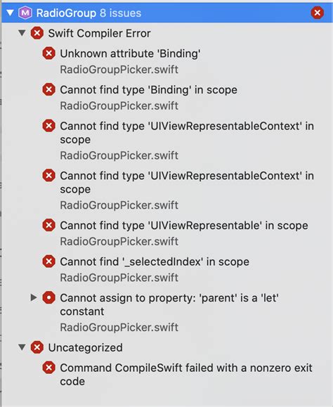 Cant Archive From Xcode Issue 14 Yonat RadioGroup GitHub