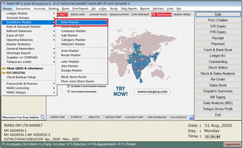 How To Enable Or Disable Decimal For A Particular Item In Marg Software