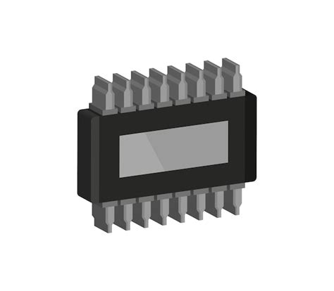 Mikrochip Premium Vektor