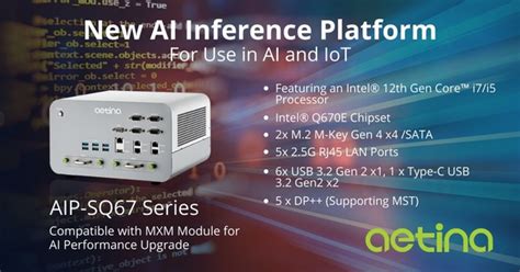 aetina launches new ai inference platforms with high performance and
