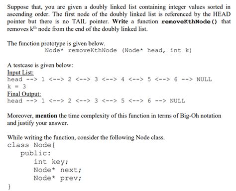 Solved Suppose That You Are Given A Doubly Linked List Chegg