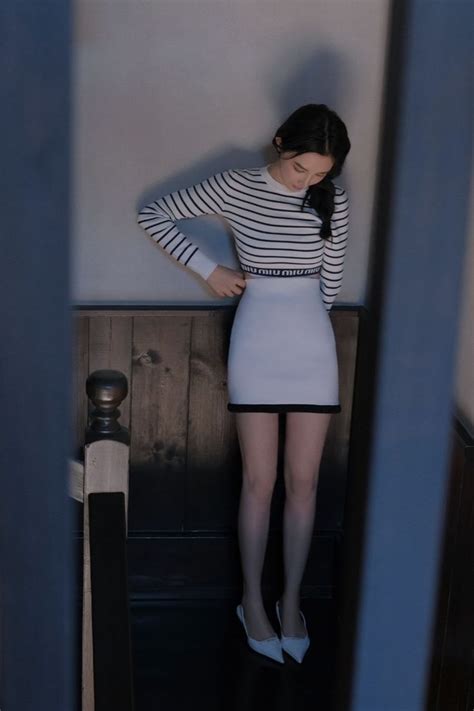 Pin On Peng Xiao Ran Fashion High Waisted Skirt High Waisted