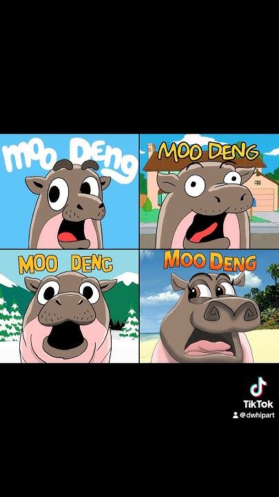 Moo Deng In 4 Animation Styles Shorts Moodeng Funny Youtube