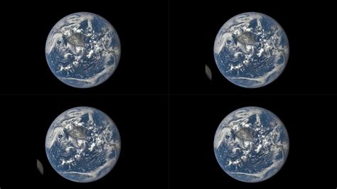 Stereoscopic Motion Parallax Of The Moon Passing Between L1 And The Earth Rspace