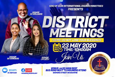 District Meeting Template Postermywall