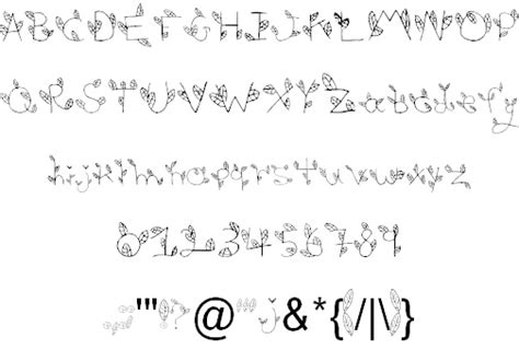 Leaves Font Fontilizer FontSpace Leaf Font Photoshop Fonts