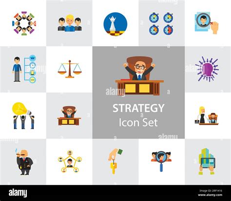 Strategy Icon Set Stock Vector Image And Art Alamy