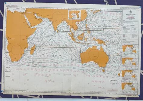 Admiralty November 5126 11 Routeing Chart Indian Ocean Map Chart Maritime 107 44 Picclick Au