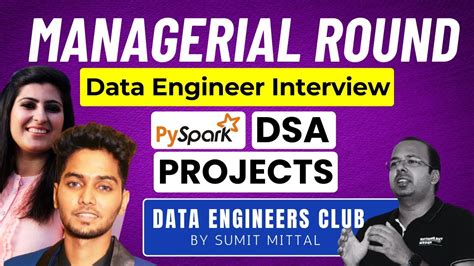 Live Managerial Round Data Engineering Interview Pyspark Dsa Project Interview Question