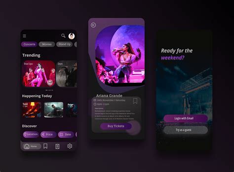 Event Booking App UI On Behance