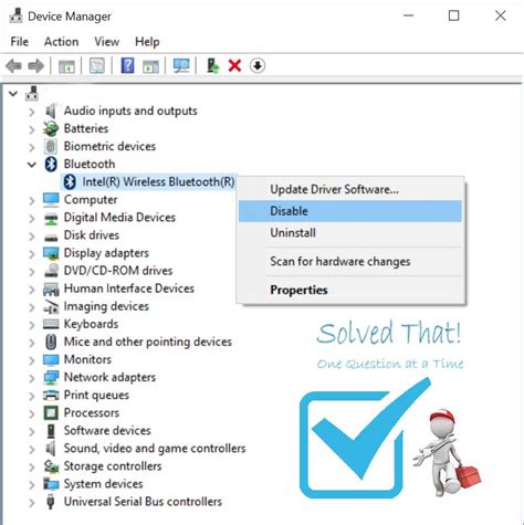device manager disable bluetooth solved that