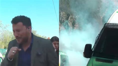 Notero De Contigo En La Mañana Sufre En Vivo Los Efectos De Bomba
