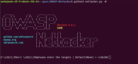 color coding breaks with python3 · issue 301 · owasp nettacker · github