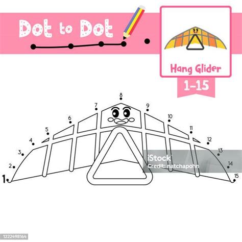 도트 교육 게임과 색칠 공부 행 글라이더 만화 캐릭터 측면 보기 벡터 일러스트 15에 대한 스톡 벡터 아트 및 기타 이미지 15 교육 교통수단 Istock