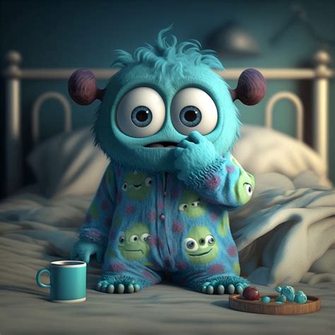 흐린 파란색 괴물 Pixabay의 무료 이미지