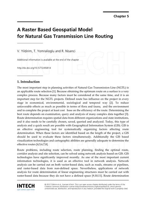 Pdf A Raster Based Geospatial Model For Natural Gas Transmission Line