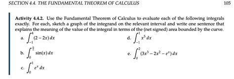 Solved SECTION THE FUNDAMENTAL THEOREM OF CALCULUS Chegg