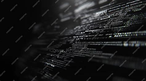 Professional Source Code Written In Programming Language On Black Background Premium Ai