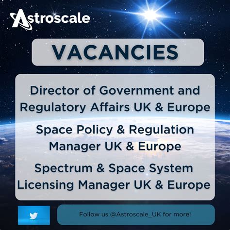 Astroscale On Linkedin Job Spacesustainability Policy Regulation
