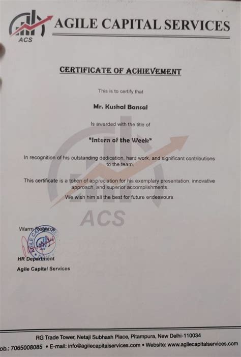 Kushal Bansal On Linkedin Internlife Grateful Careerdevelopment