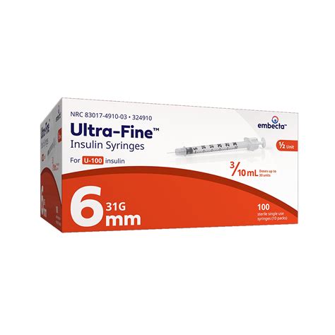 Embecta Ultra Fine Insulin Syringes