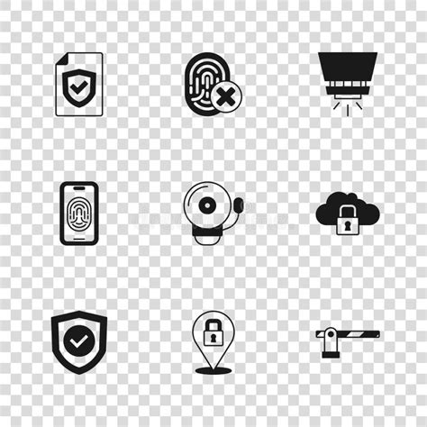 Set Lock Cloud Computing Lock Parking Car Barrier Ringing Alarm Bell