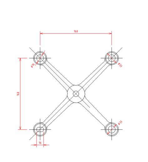 2d Cad Block Of A Glass Spider Clamp Cadblocksfree Thousands Of Free Cad Blocks