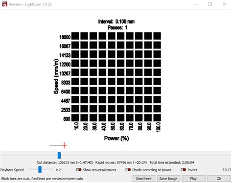 Material Test Burns Entire Area Of Material Lightburn Software Questions Lightburn Software