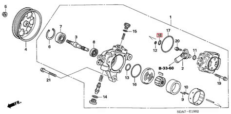 OEM uszczelka pompy wspomagania Honda Accord 7gen 06-08 POLIFT Jarusnet