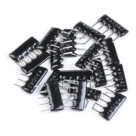 Thick Film Network Resistor 1 8w ±5 Sip 6 Lot 10 Pcs Satistronics