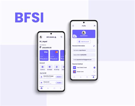 Bfsi Mobile Banking App Behance
