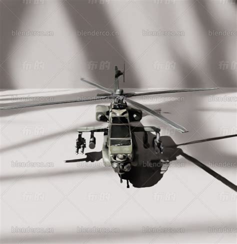 Blender 直升机飞机blender布的模型20 Blender布的