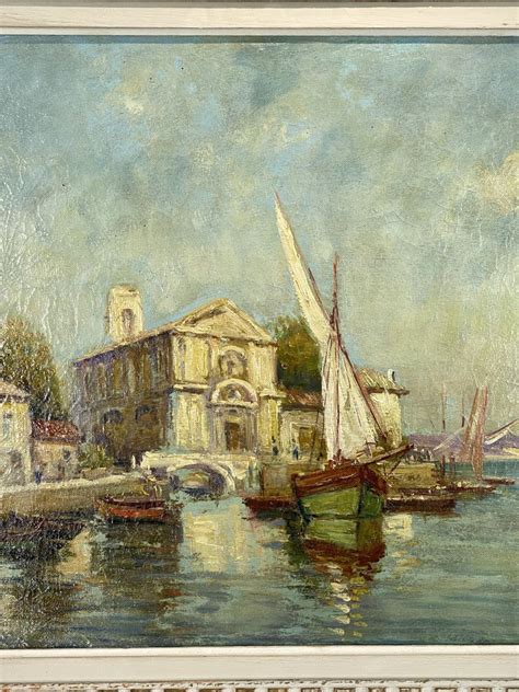 Proantic Henry Malfroy 1895 1944 Oil On Canvas Signed Le Port De M