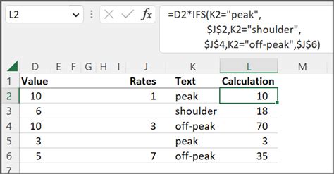 Conditional Statements Microsoft Excel Use Different Multipliers Based On Text Value In Other