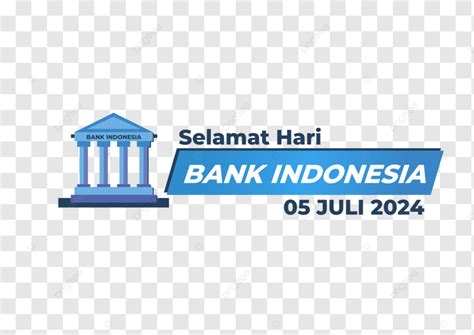 Indonesian Bank Anniversary Icon Bi Vector Birthday Clipart Bank