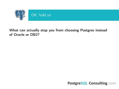 Lessons Postgresql Learned From Commercial Databases And Didnt Ppt