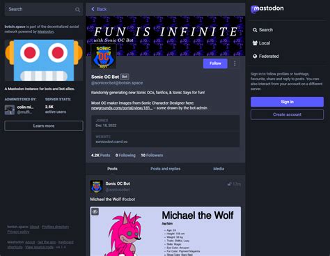 Sonic Oc Bot Botwiki