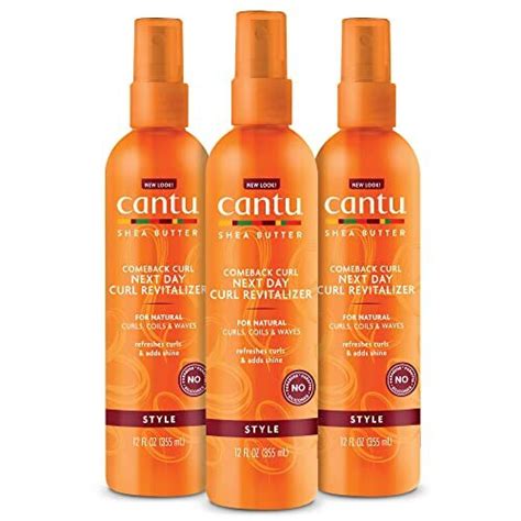 Cantu Comeback Curl Next Day Curl Revitalizer For Natural Hair With Pure Shea Butter 12 Fl Oz
