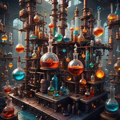 Futuristic Alchemy Lab Clock