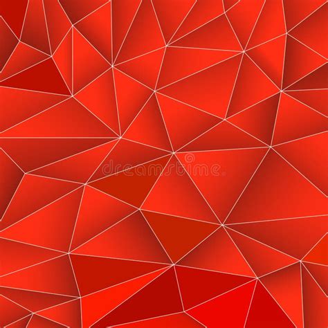 Abstract Red Geometric Background From Triangles Stock Vector