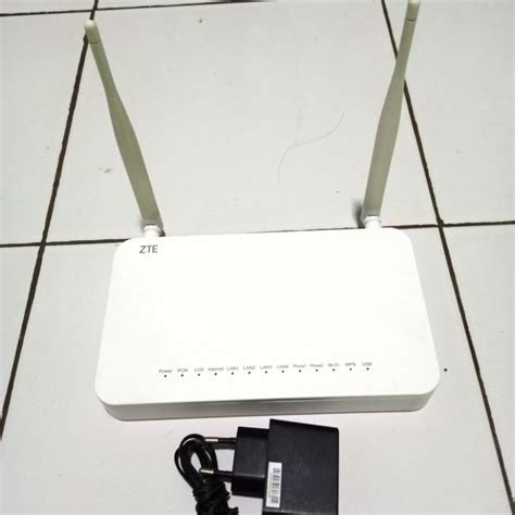 Jual Router Zte Gpon Ont Zxhn F Dan F L Dual Band V Port Biru Shopee Indonesia
