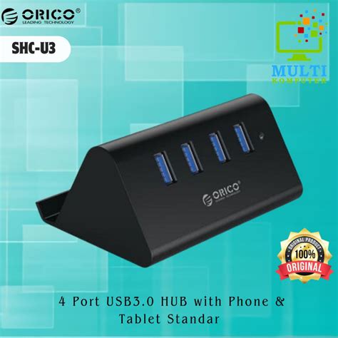 Jual USB HUB ORICO SHC U3 4 Port USB 3 0 HUB With Phone Tablet DOCKING Shopee Indonesia