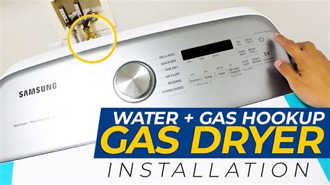 Samsung Gas Dryer Install Hook Up How To Add Water Line For Steam
