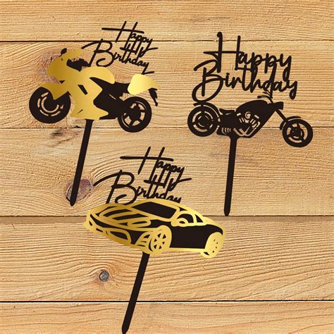 Double Layer Birthday Cake Topper Acrylic Happy Birthday Cake Topper