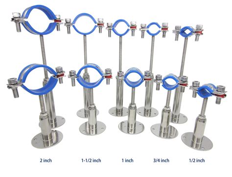 Stainless Steel Wall Mount Ceiling Mount Pipe Supports
